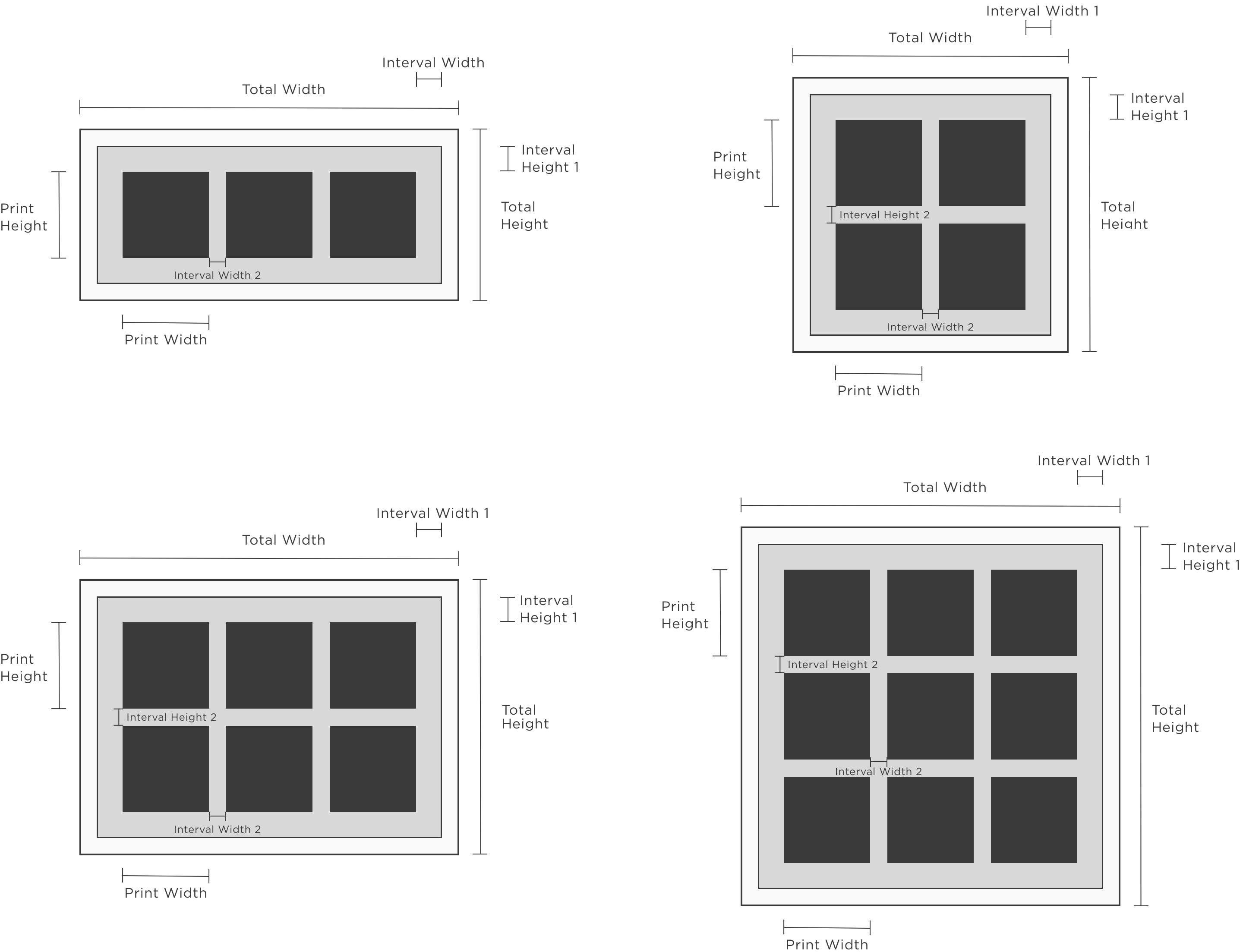 Collage Frame | Assembled & Printed, No Slip-In Photo Needed