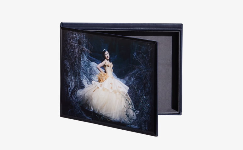 Presentation Box Album USB Set | 3-In-1 Photo Album Box Set